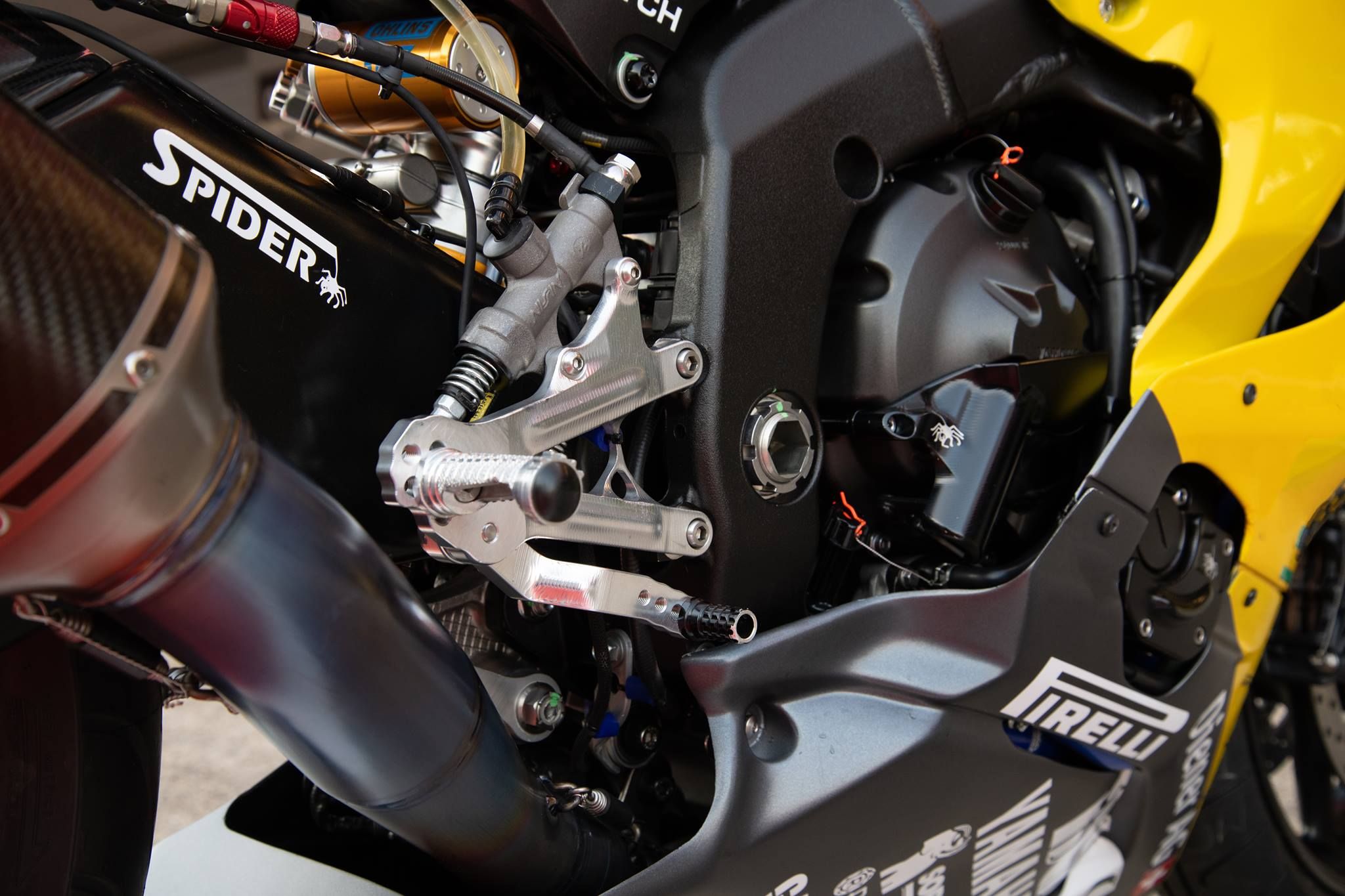 Yamaha YZF R6 2017> Spider Rearsets – UK Race Support